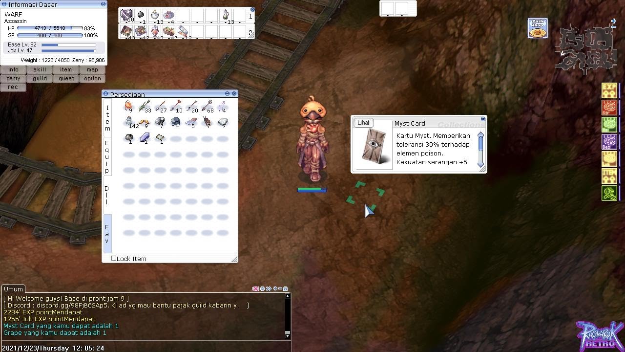 KARTU DROP WOII!!!!| RAGNAROK ONLINE RETRO - YouTube