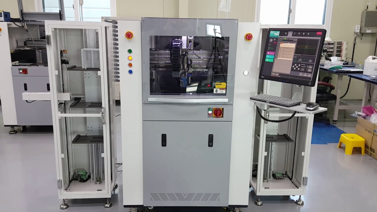 High speed jet printing dispenser MAEUL SOFT Inc. - YouTube