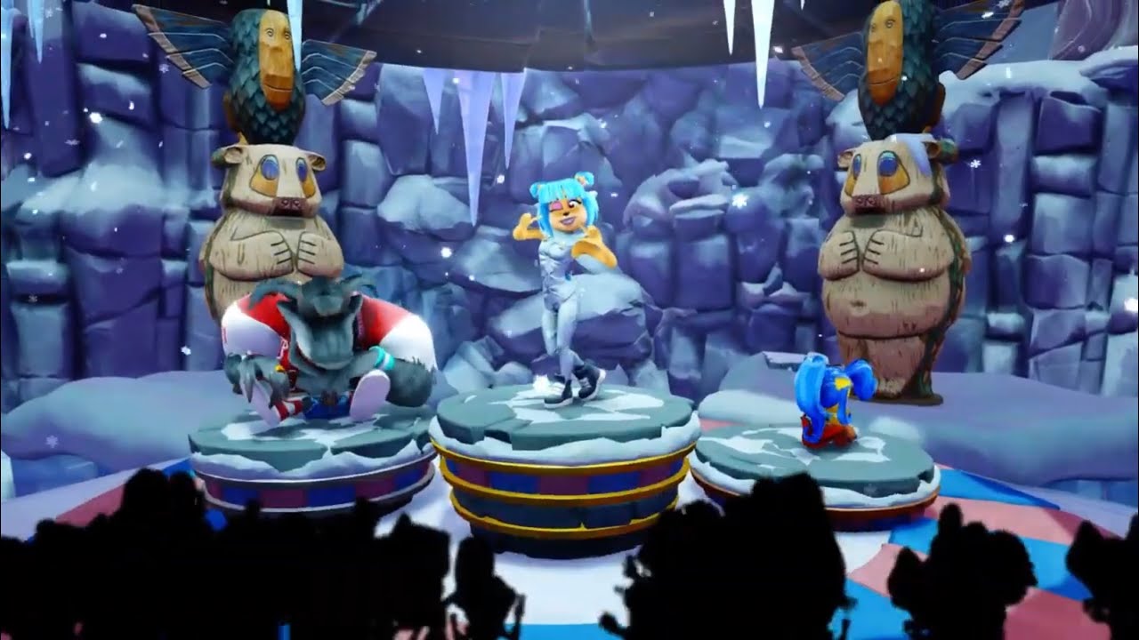 Megumi Bandicoot Winning Podium Animation - (Crash Nitro Fueled) - YouTube