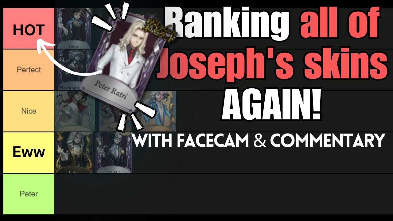 MIDNIGHT CRYSTAL RATES ALL JOSEPH SKINS - IDENTITY V PHOTOGRAPHER TIER ...