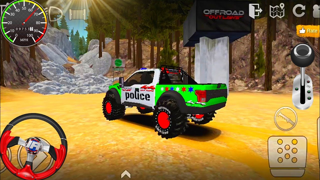 Offroad Police Car 4 Player Mud Racing / 3D Driving Cars IOS Android ...