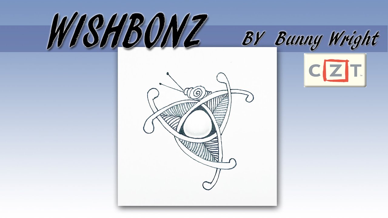 如何畫一般圖樣How to draw the Tangle Pattern WISHBONZ - YouTube