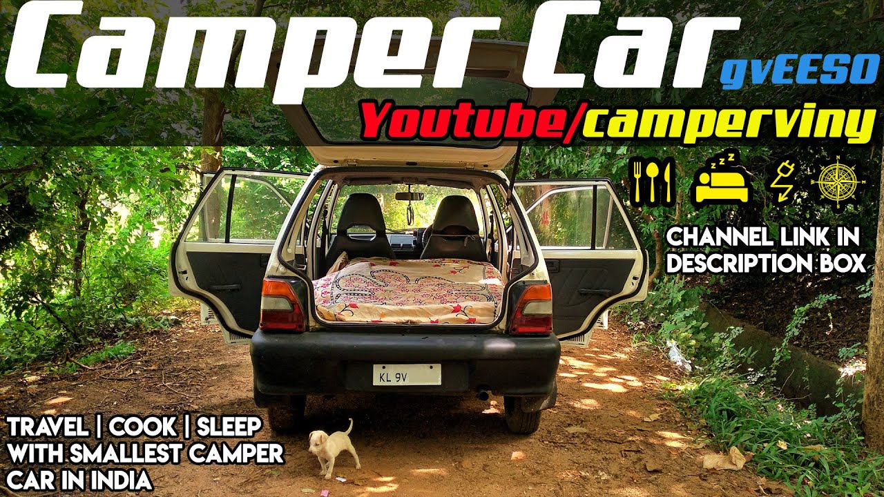 van life in india | maruti 800 | youtube/camperviny - YouTube