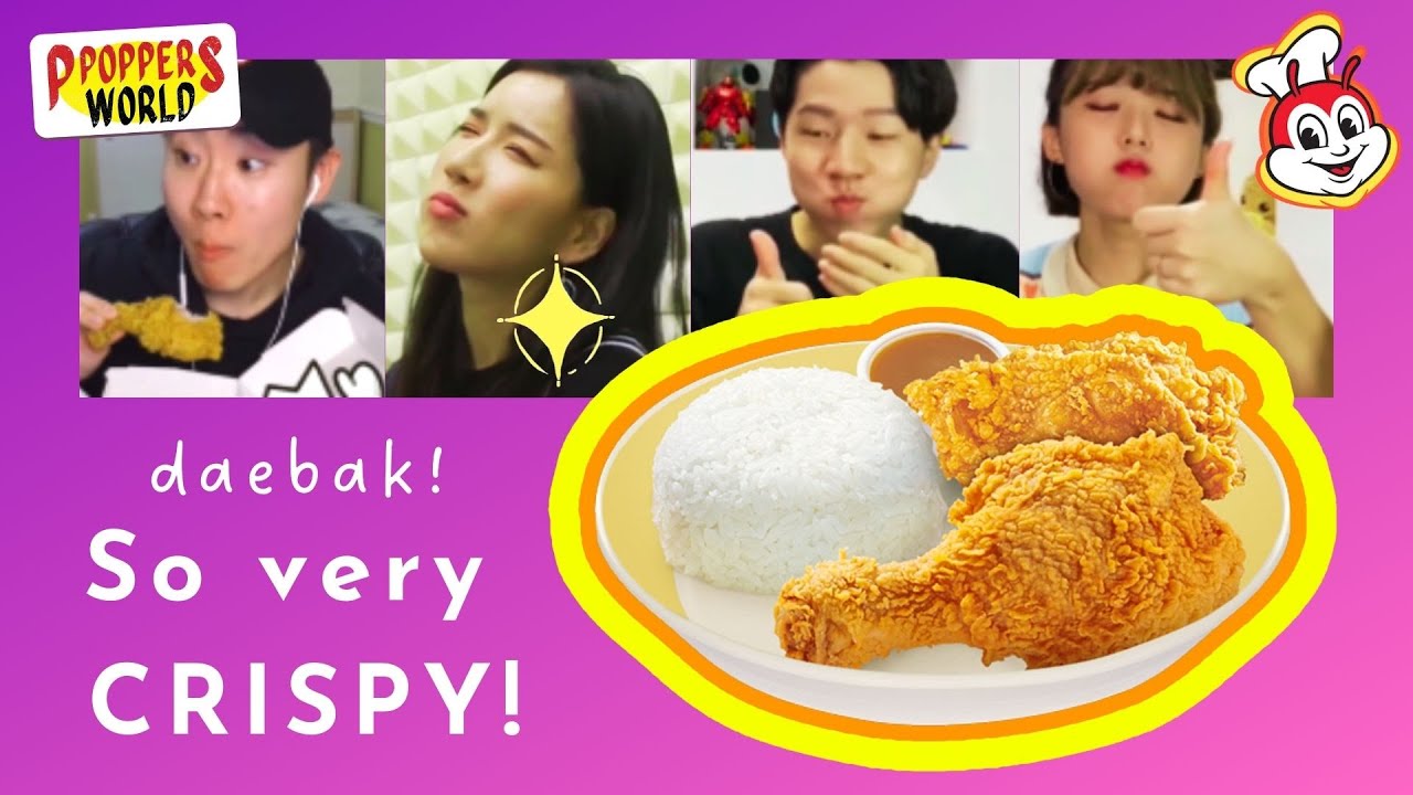 Koreans try Jollibee ChickenJoy for the first time! (Reactions ...