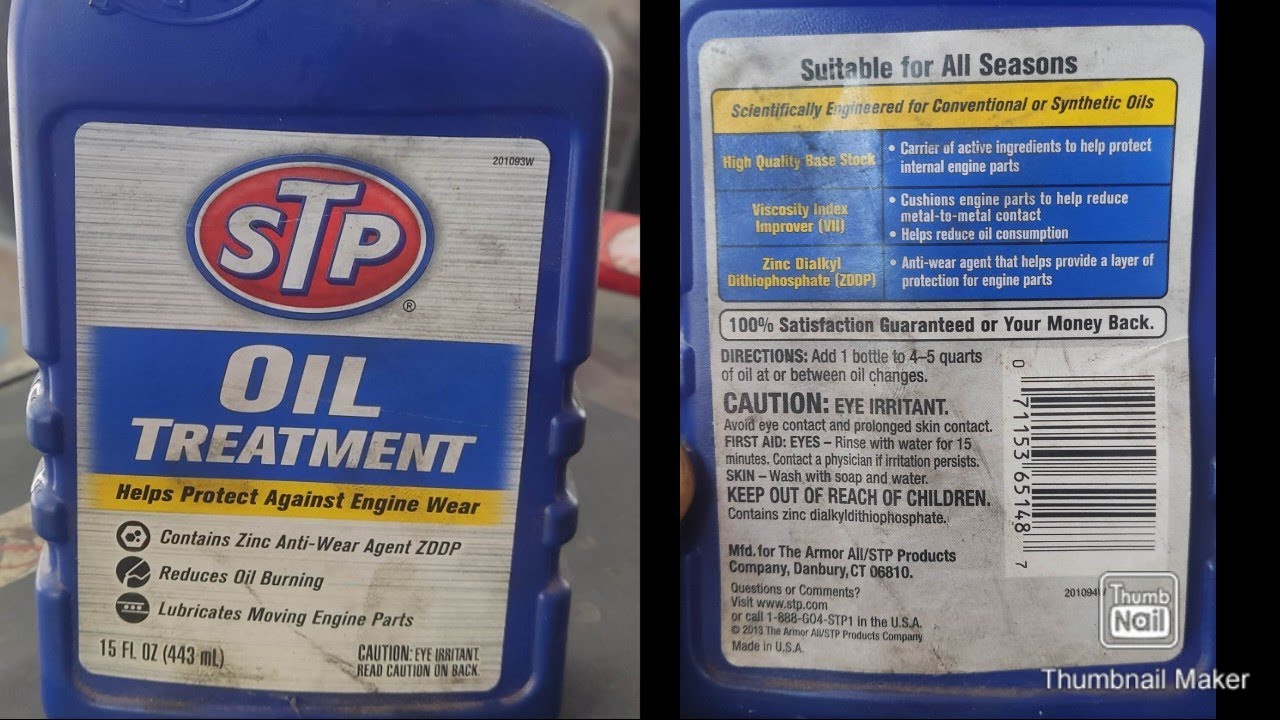 How to use stp engine oil treatment - YouTube