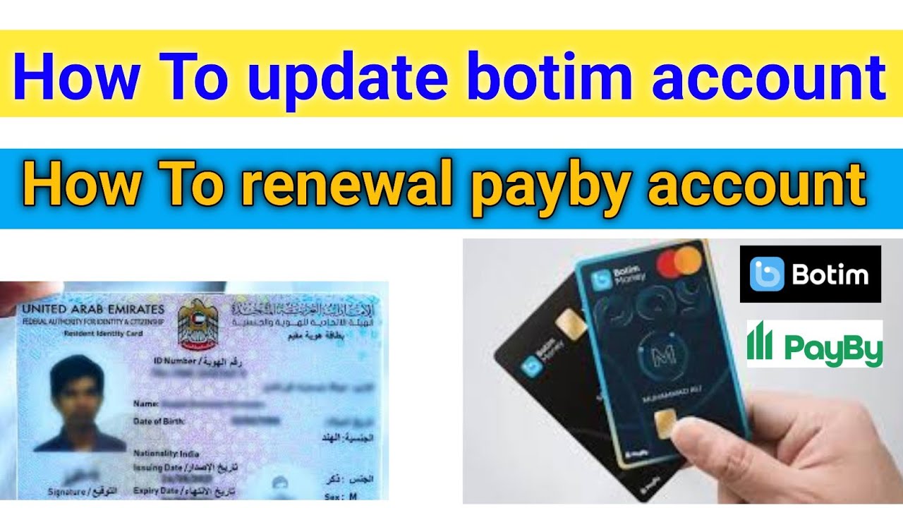 How To update botim emirates id card | payby in update id card | botim ...