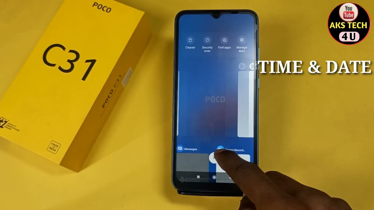 Poco C31 Time And Date Setting | How To Set Time And Date In Poco C31 ...