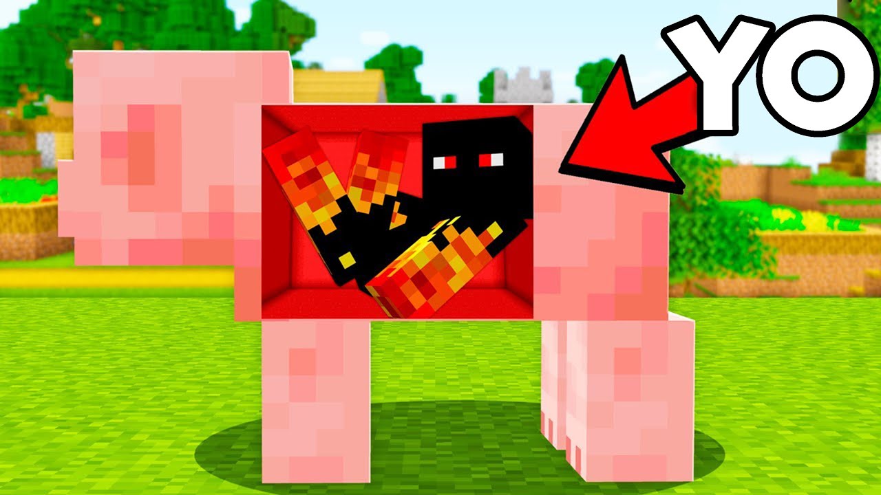 Fui Devorado por un CERDO en MINECRAFT (aterrador) - YouTube
