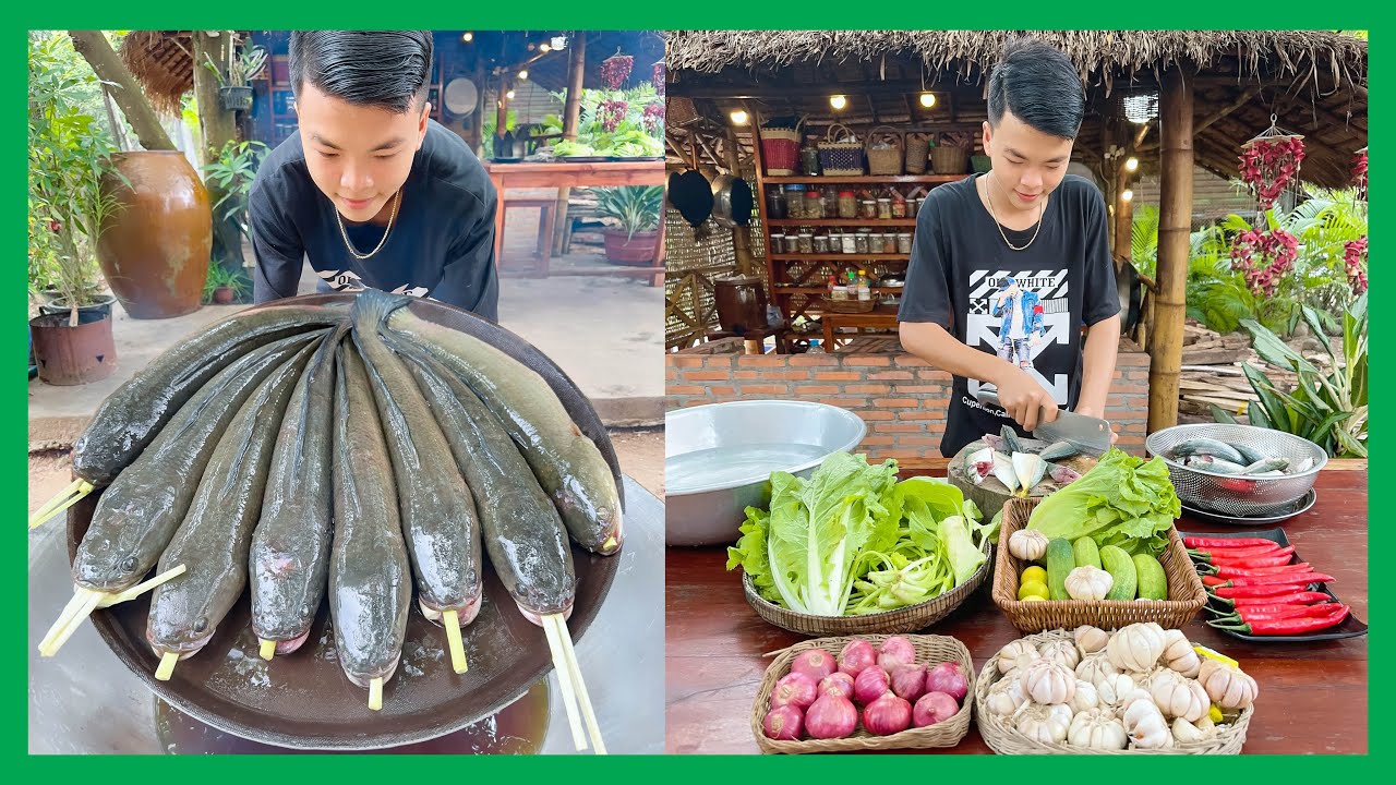 Snakehead fish crispy and soup cooking by country chef - Chef Ny ...