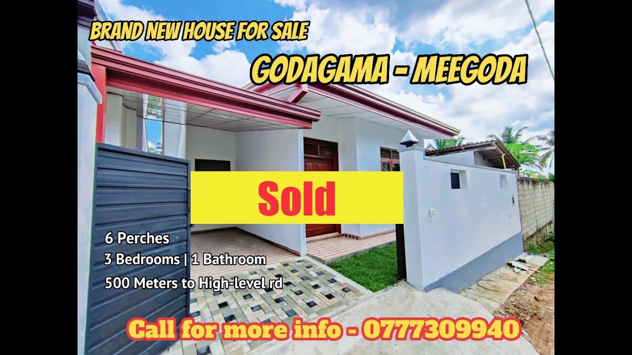 𝐒𝐎𝐋𝐃 | 12.3 Million Brand New House for sale in Homagama Godagama ...