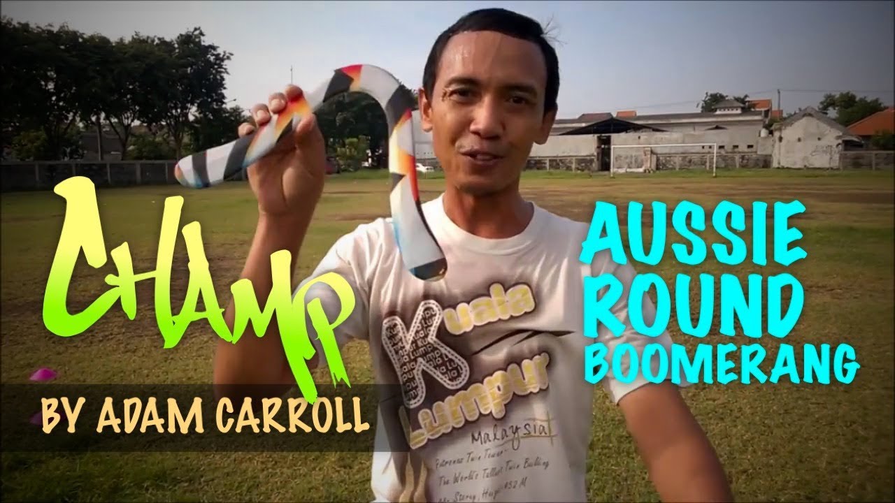 CHAMP Aussie Round Boomerang (Adam Carroll's Design) - YouTube