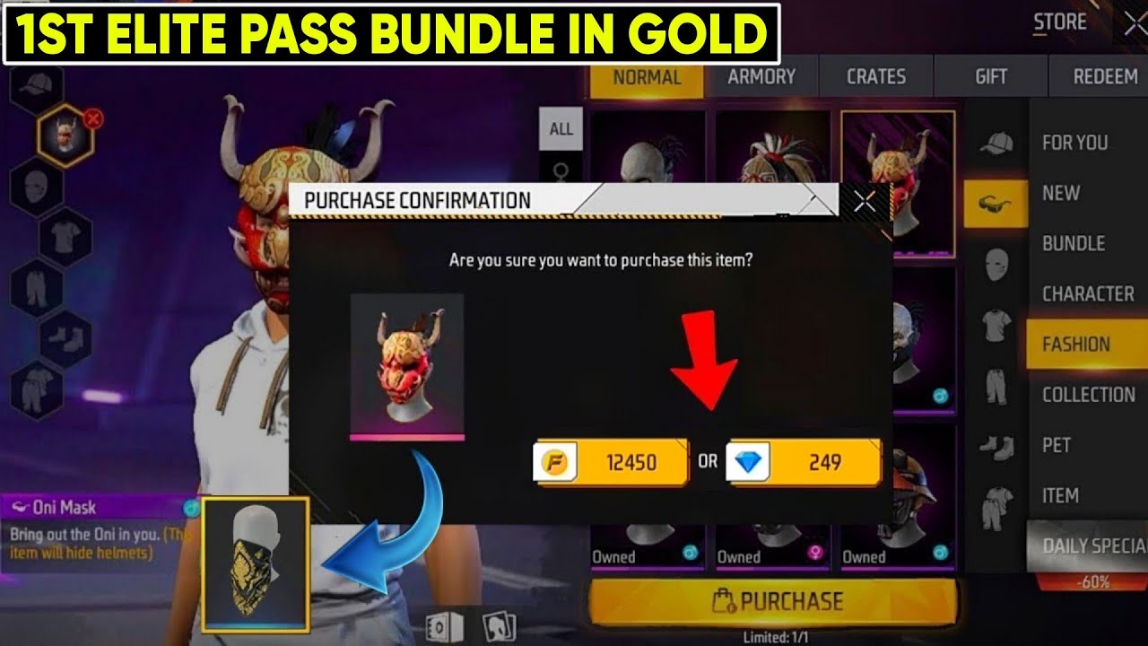 FF Max 💥 1st Elite Bundle All Elite Bundle In Gold || All Elite Pass ...