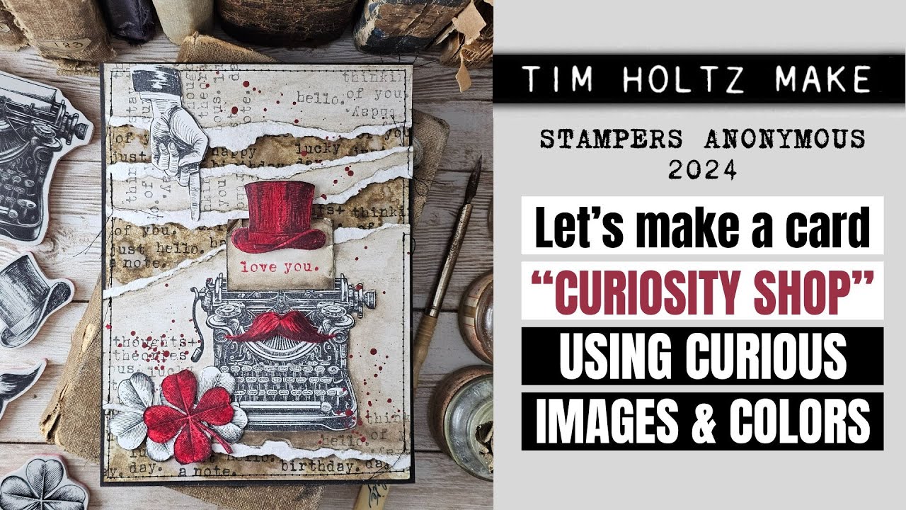 CARD IDEA "CURIOSITY SHOP" USING CURIOUS IMAGES & COLORS - YouTube