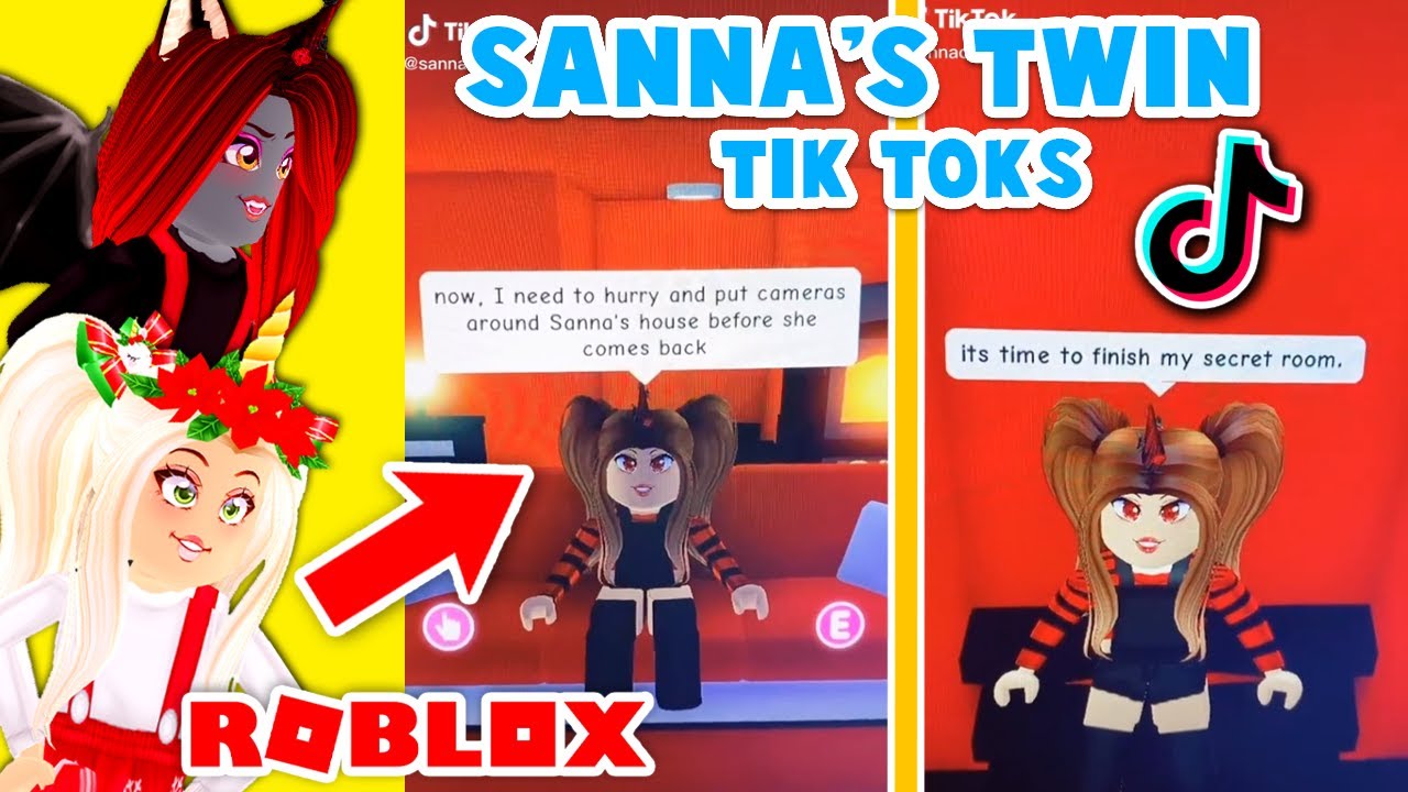Sanna's Twin Sister Set Up *SECRET* Camera's In Her House In Adopt Me ...