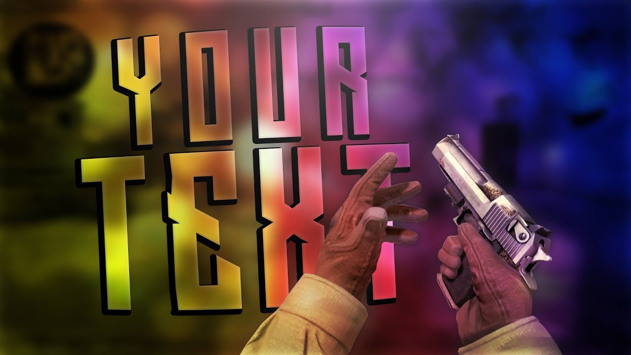 FREE CS:GO Thumbnail Template - YouTube