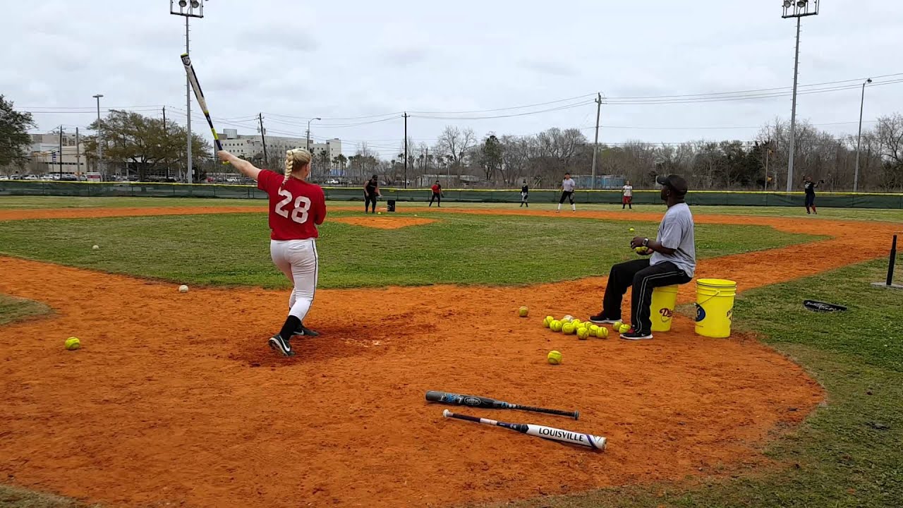 P2 Tryouts With Soft Toss Hitting 02/21/16 Pt. 1 - YouTube