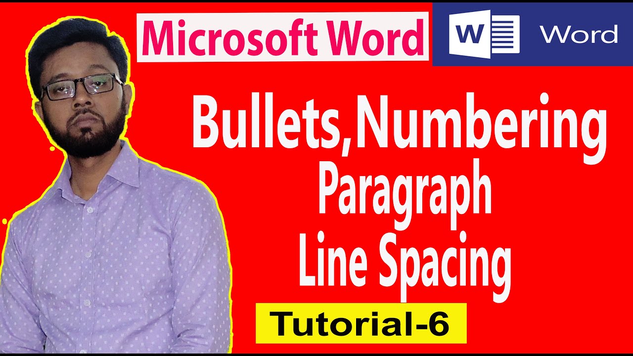 How to use Paragraph, Line Spacing. Bullets, Numbering in ms word 2007 ...