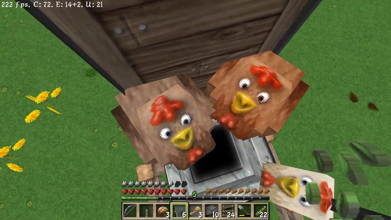 Let's play Minecraft 013; Unsere Hünerfarm ist fertig - YouTube