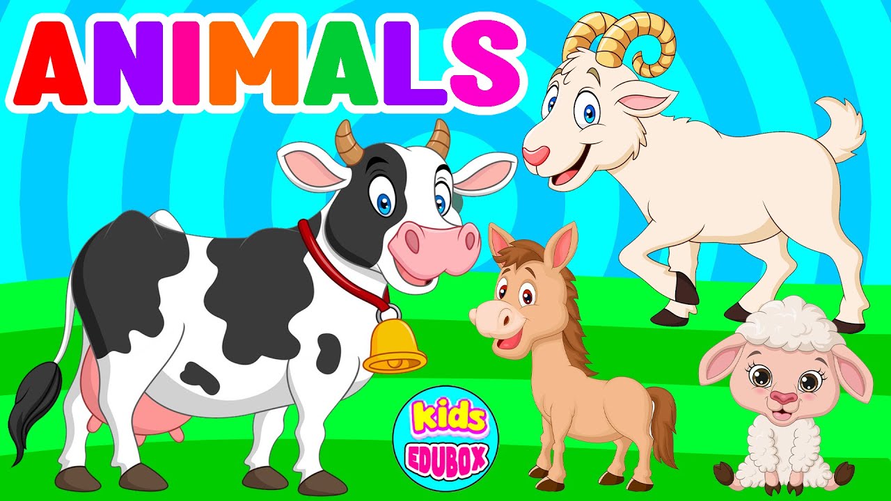 Farm Animals Name for Kids | Farm Animals | Learn Farm Animals | Learn ...