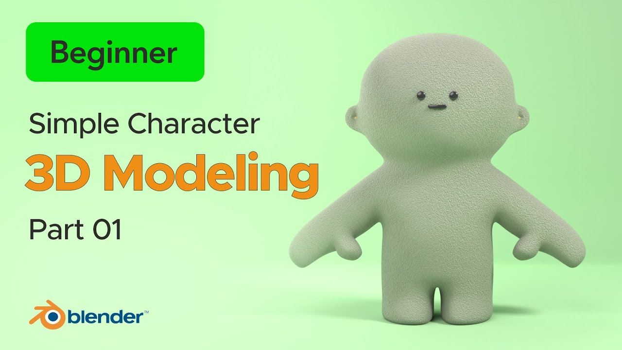 Beginners Tutorial | Simple Modeling Character in Blender Part 01 - YouTube