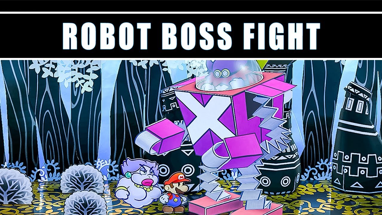 Paper Mario The Thousand Year Door Robot boss fight - X-Naut Magnus ...