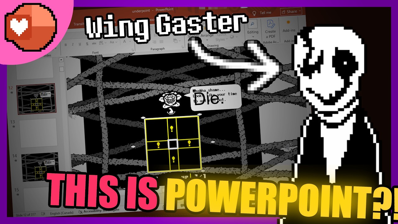 An Undertale Fangame Made With POWERPOINT!?!? — [ UnderPoint ] - YouTube