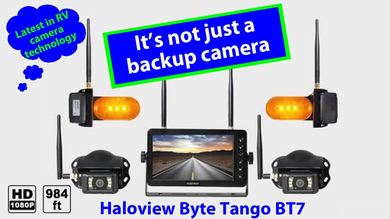 Best RV Camera resolution Haloview Extended Range BT7 Camera's - YouTube