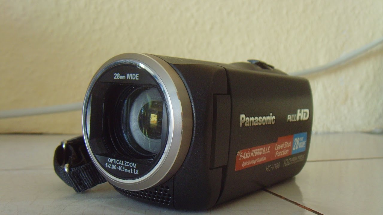 Meine neue Videokamera (Panasonic HC-V180) - YouTube