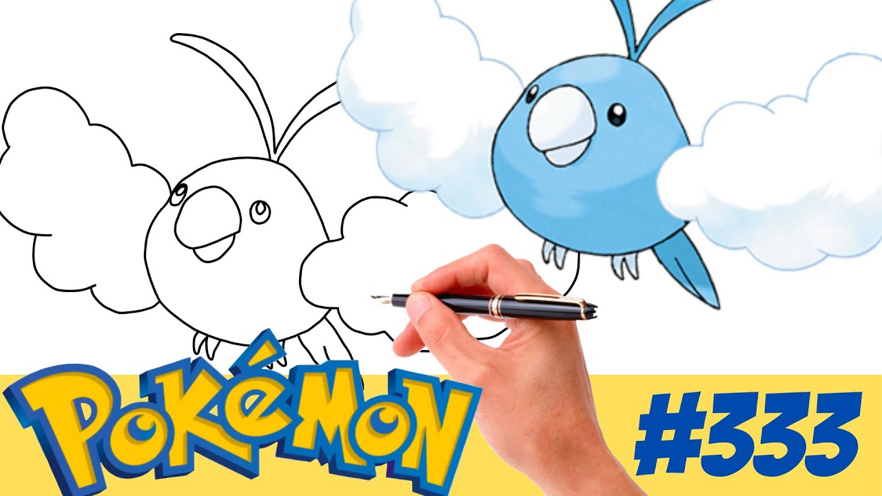 Cómo dibujar SWABLU POKEMON #333 | FÁCIL | Generación 3 - YouTube