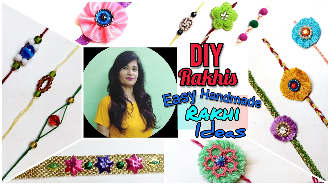 DIY Rakhi Ideas | HandMade Rakhi | Easy Rakhi | घर पर बनाये खूबसूरत ...