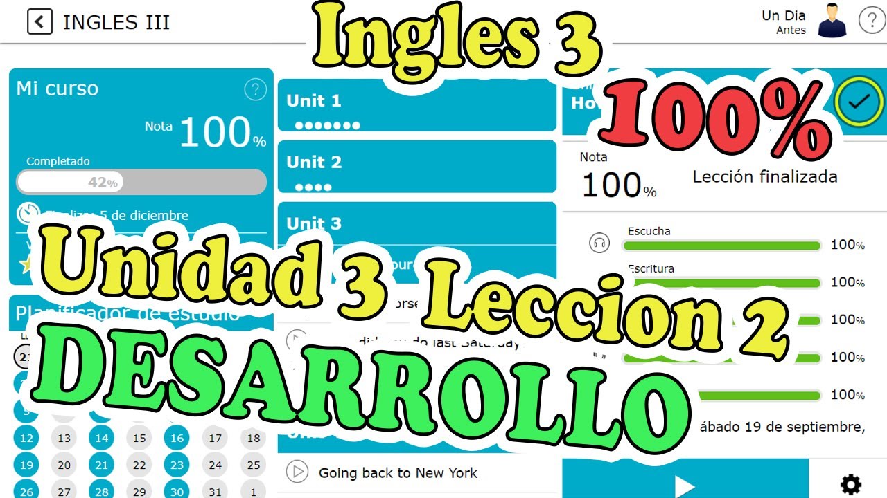 🤩SOLUCIONARIO🤩 Lección 2 - Unidad 3 - Ingles 3 | Openlingua Dexway | Plataforma de Ingles - YouTube