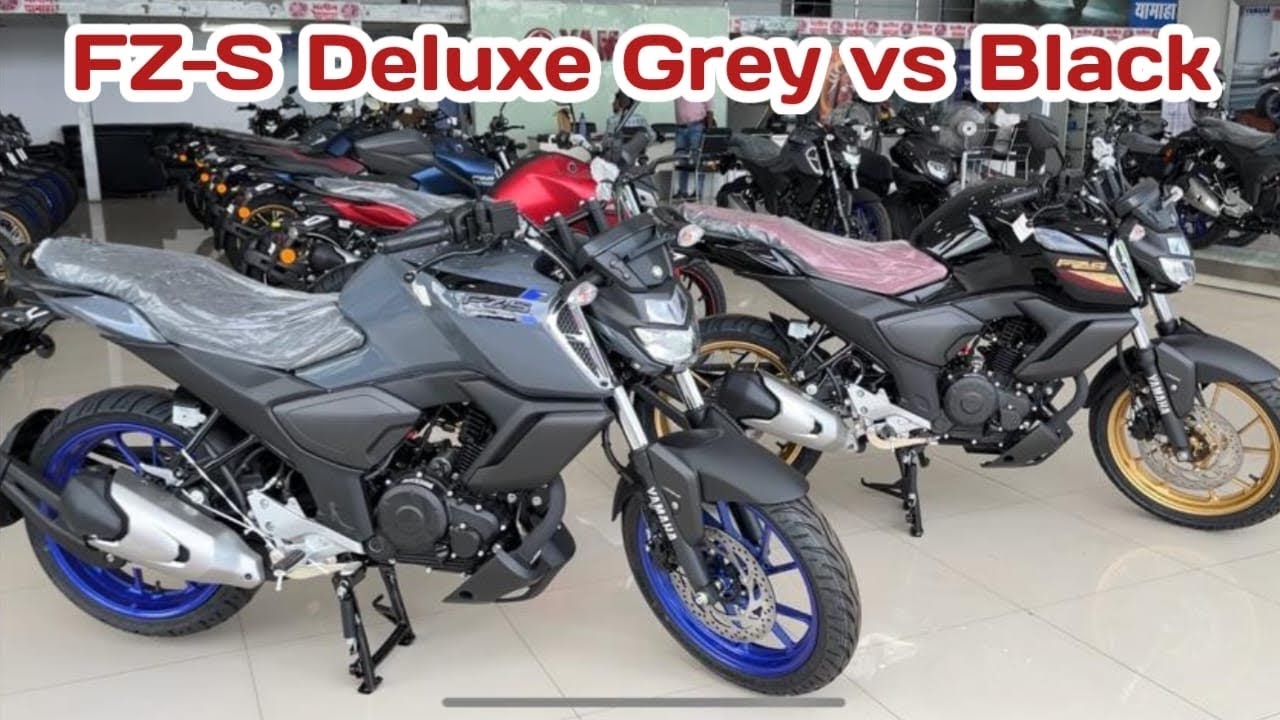 FZ-S Deluxe Grey vs Black | Which Color is best for you - YouTube