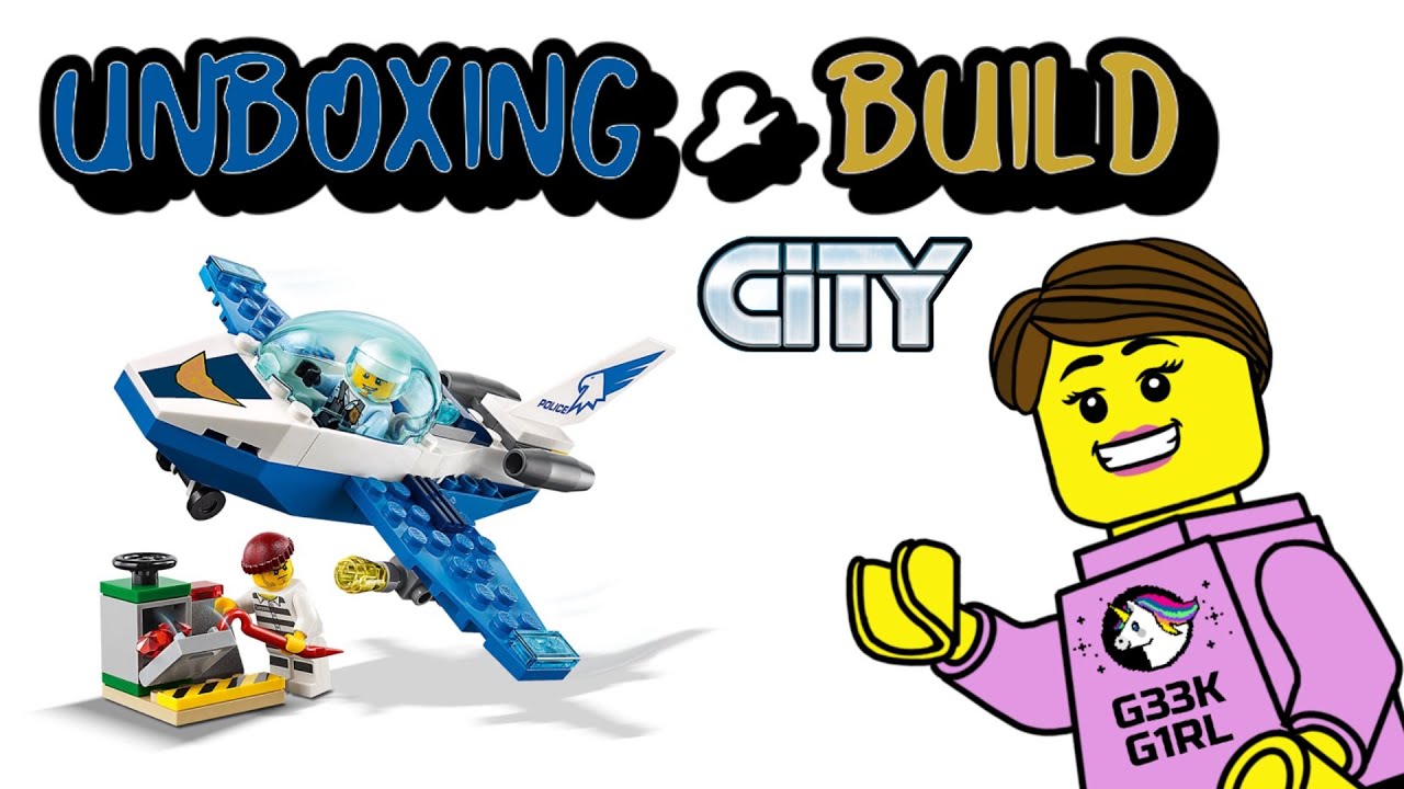 Lego City Sky Police Jet Patrol Set 60206 Unboxing and Build - YouTube
