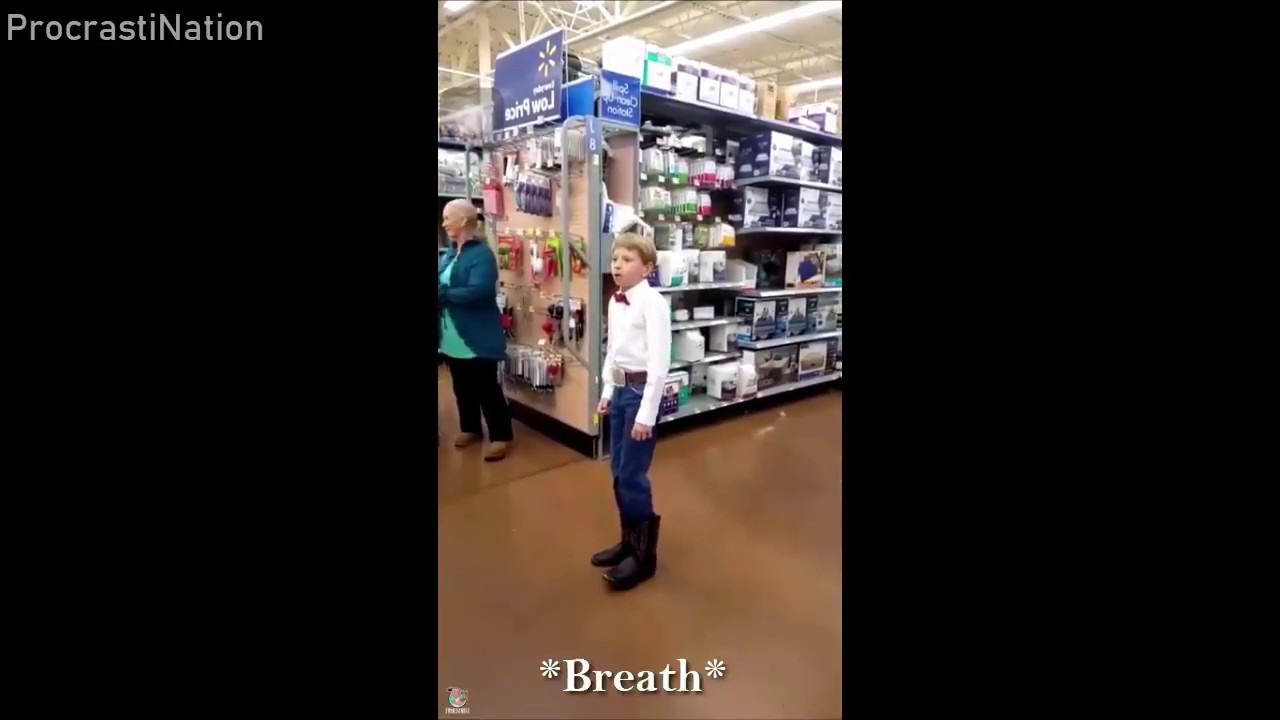Yodeling Kid at Walmart *FULL VIDEO HD WITH SUBS* - YouTube