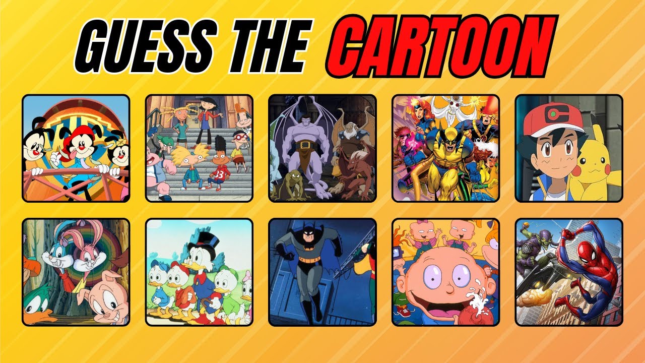 Can you Guess the 90s Cartoons? - Cartoon QUIZ - YouTube