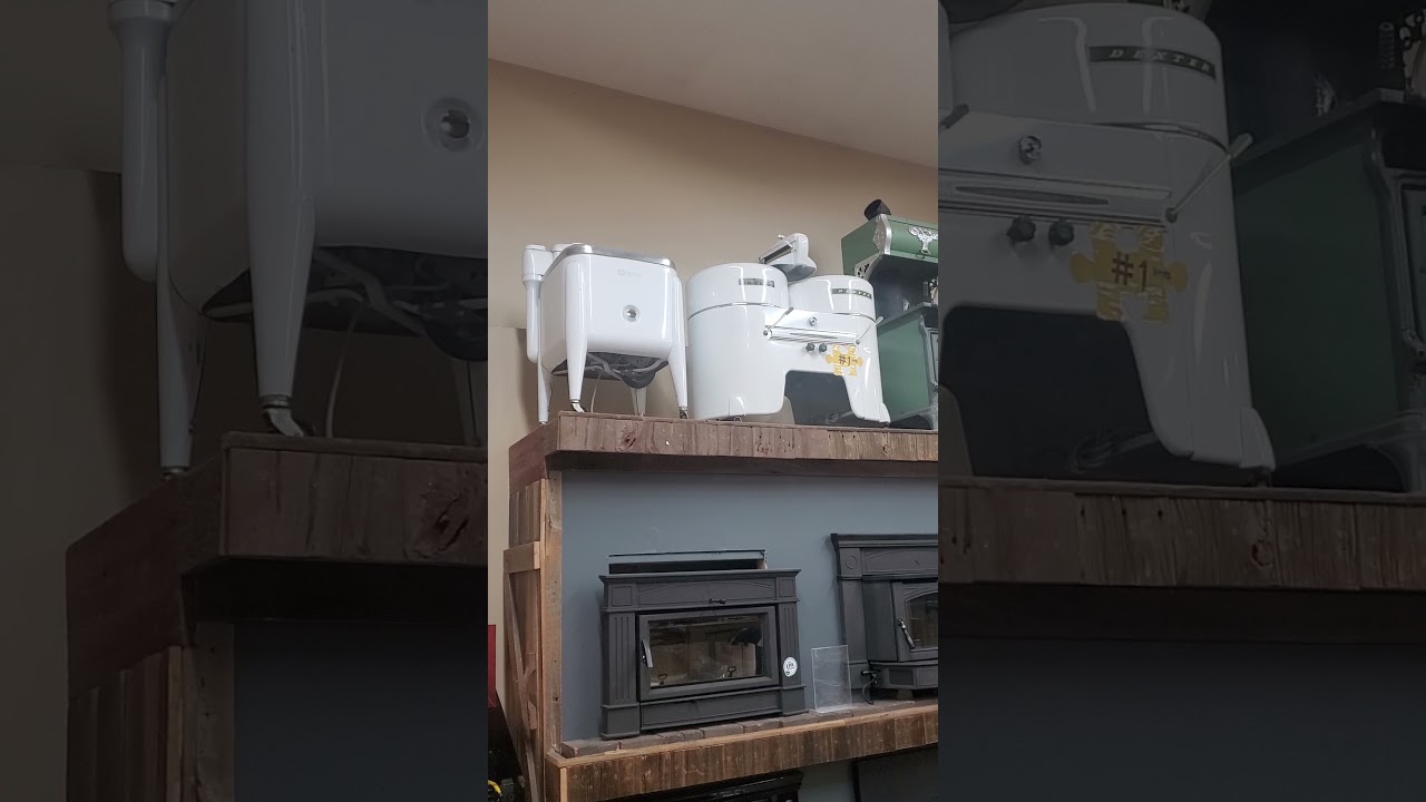 Vintage Wood Cook Stoves Washers Lehmans Wooster Ohio - YouTube