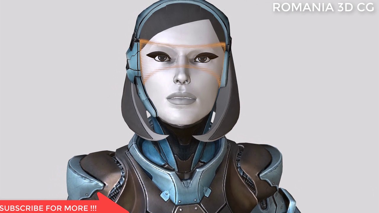 FREE GAME CHARACTER FOR iCLONE 5,6,7 ROBOT GIRL + 3D max ,blender ...