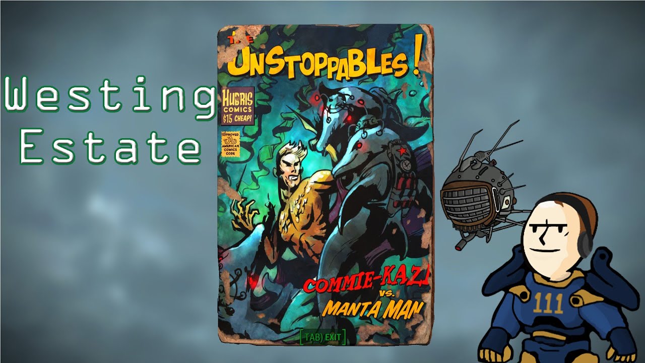 Fallout 4 - Westing Estate - Unstoppables and Baseball Items - YouTube