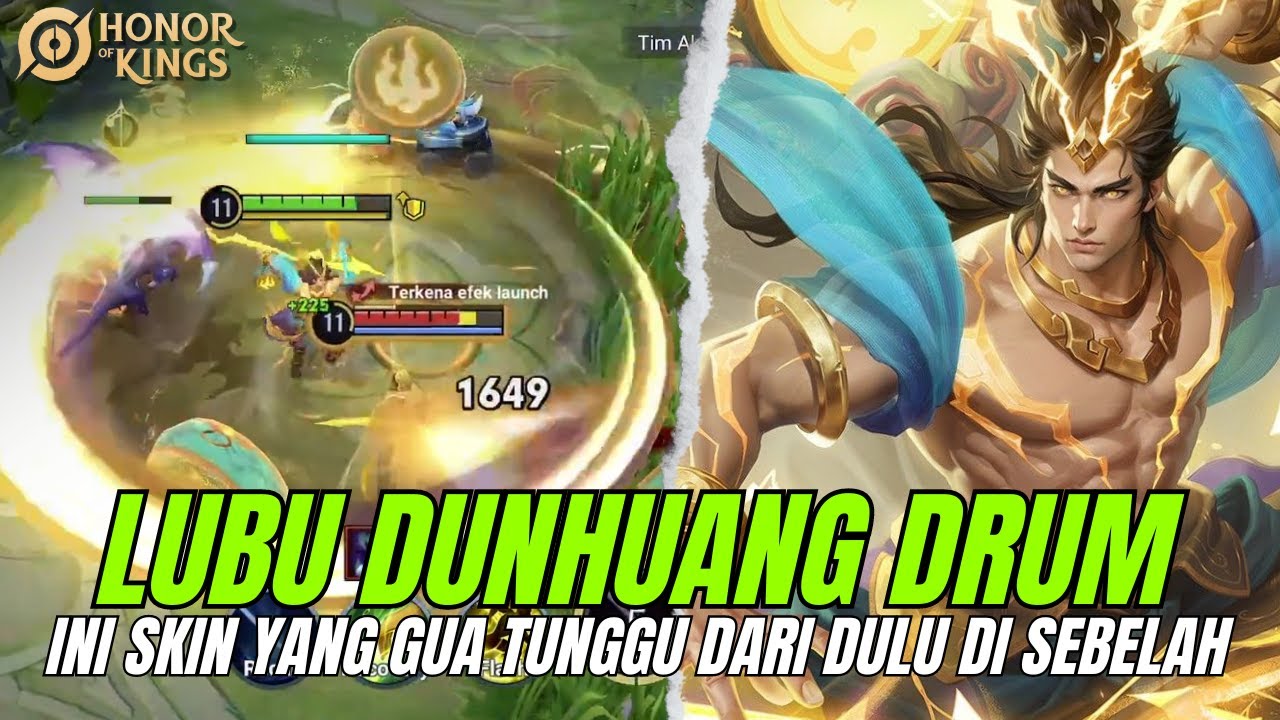 REVIEW SKIN LUBU DUNHUANG DRUM!! LUBU DISINI KENAPA BEDA AMA MALOCH AOV ...