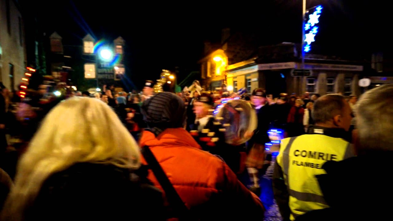 Comrie Perthshire 2014 new year - YouTube