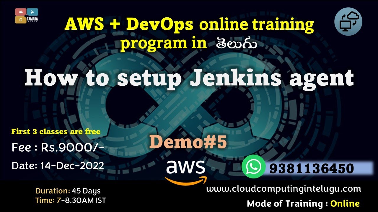 Demo#5 | How to setup Jenkins Agent | AWS DevOps Training | 14-Dec-2022 ...