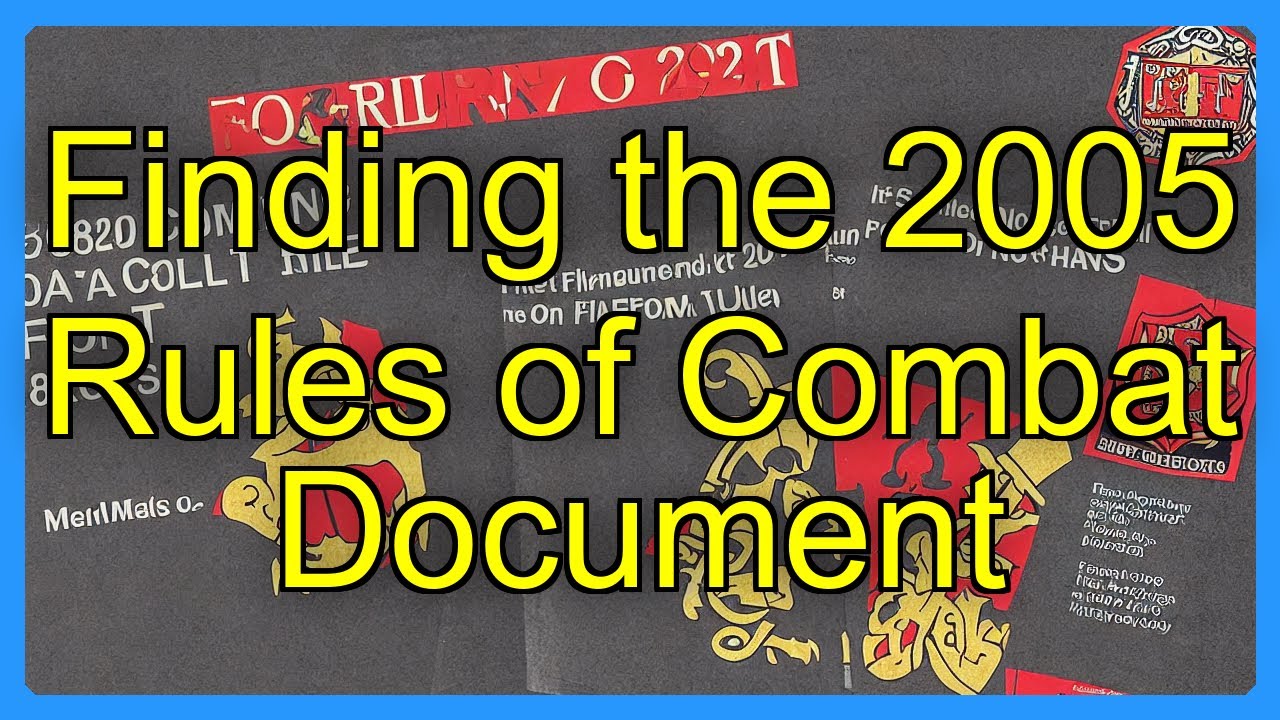 Finding the 2005 Rules of Combat Document - YouTube