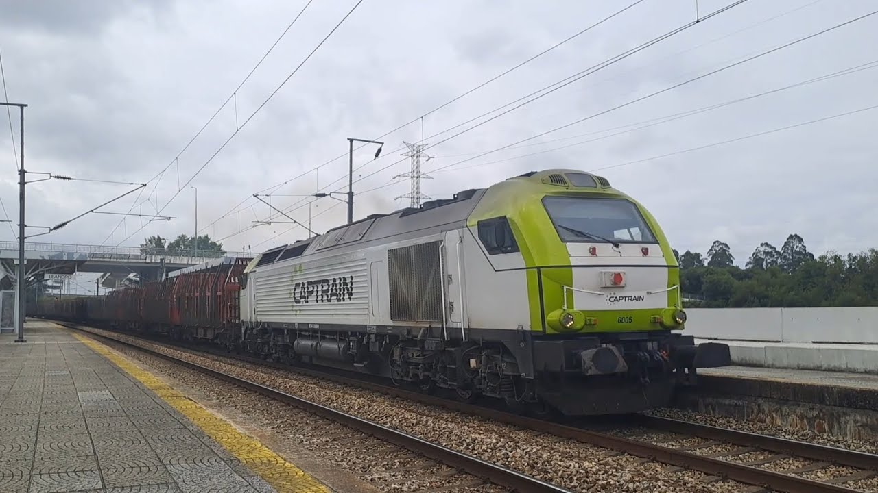 Comboios em Leandro - Medway, Captrain e CP - YouTube