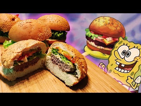 KRABBY PATTY SPONGE BOB (Burger from cartoon) - YouTube