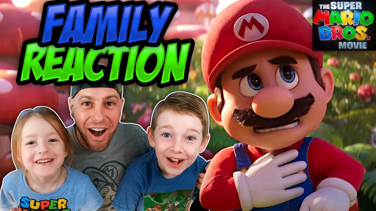 FAMILY REACTION to the Super Mario Movie Trailer - YouTube