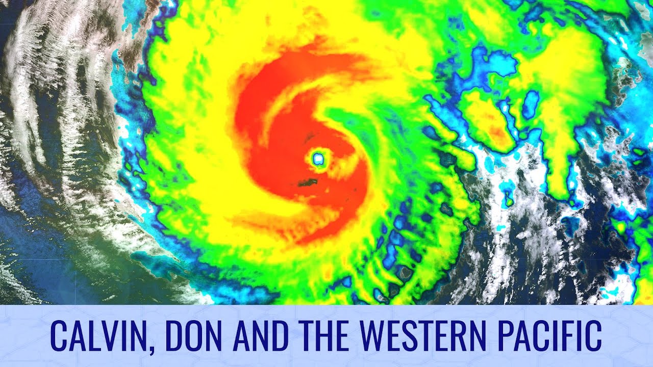 Hurricane Calvin, Don, and Western Pacific storms - July 15, 2023 - YouTube