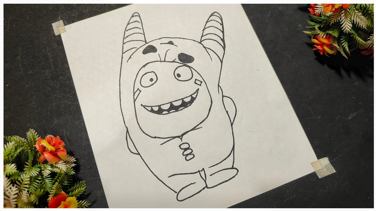 How to draw Oddbods pogo step by step || Easy Oddbods drawing #drawing ...