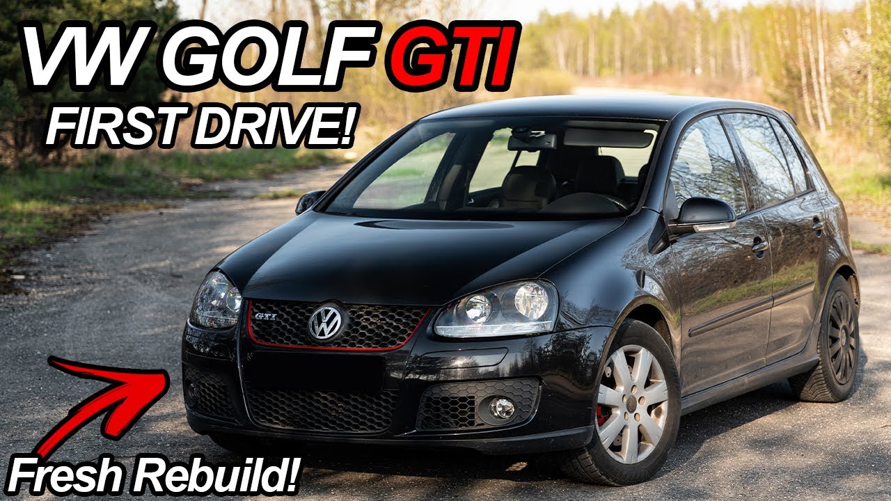 First Drive in my Rebuilt VW GOLF 5 GTI DSG! - YouTube