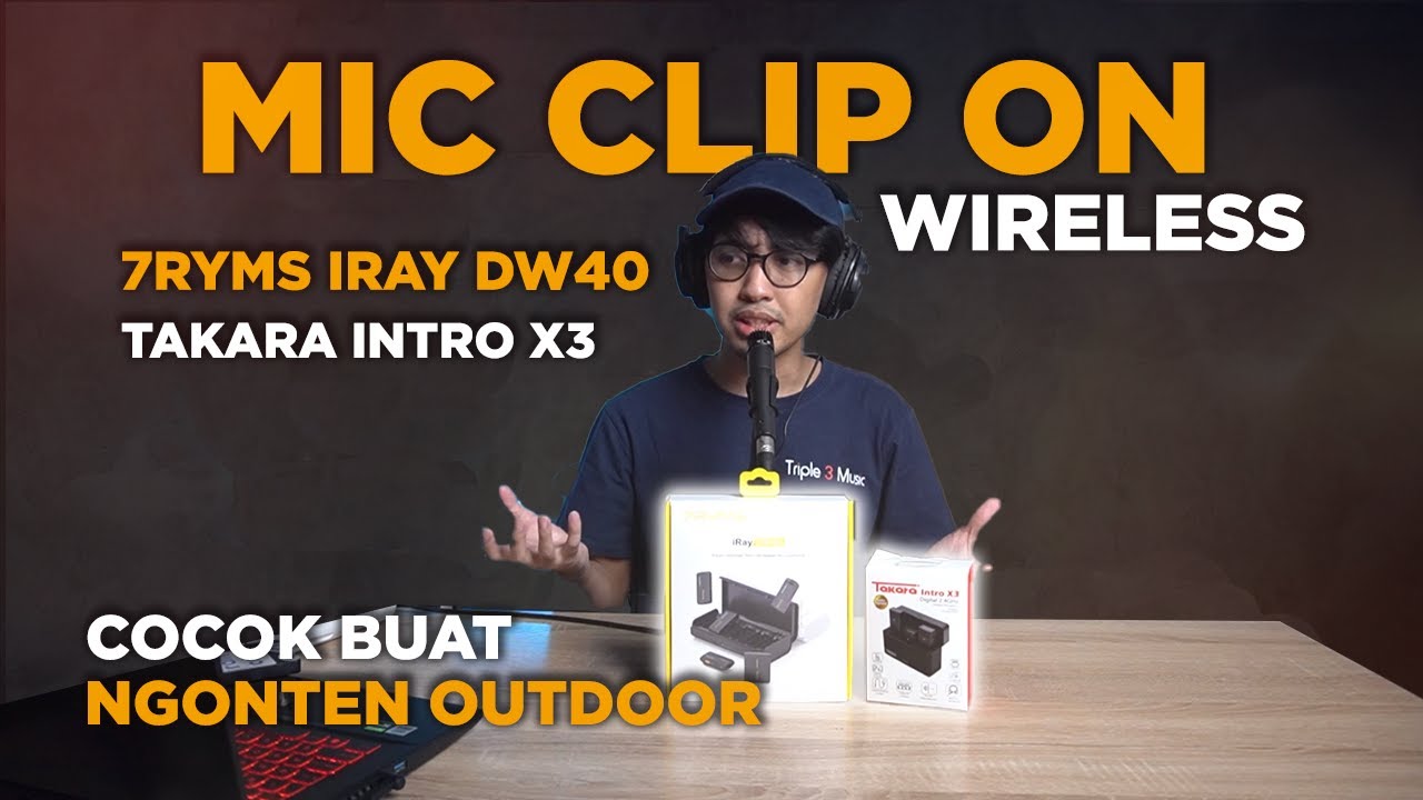 Review Mic Clip on wireless Takara Intro X3 dan 7ryms DW40 ! - YouTube