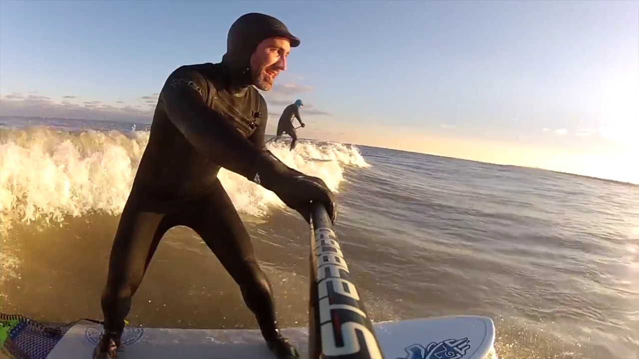 Surfing in Wisconsin in November - YouTube
